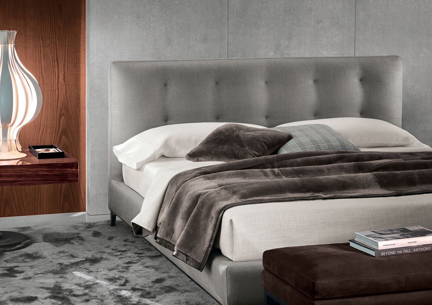 Bed ANDERSEN BED QUILT Andersen System Series by Minotti design Rodolfo Dordoni
