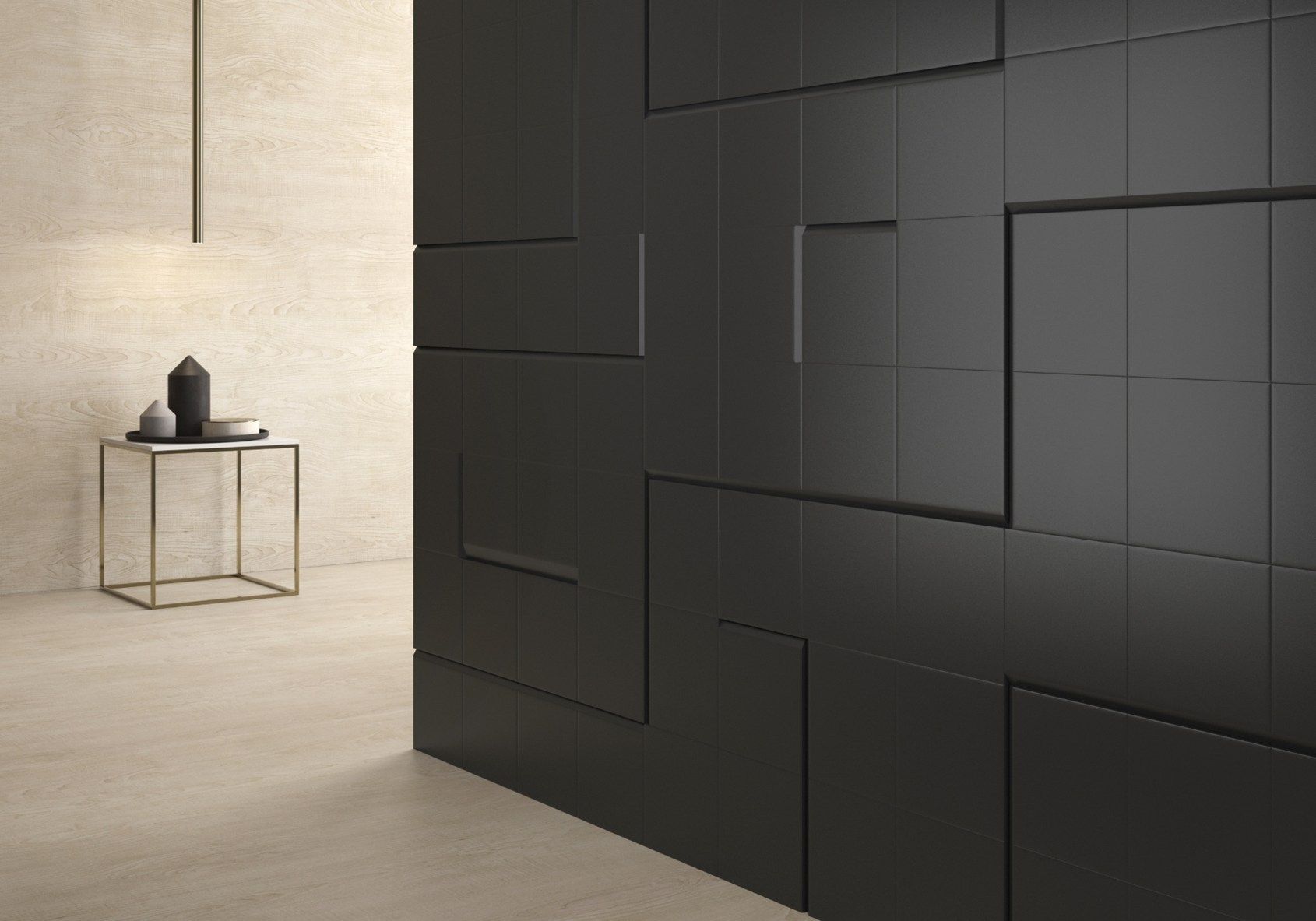 Tridimensional ceramic tiles by Alea