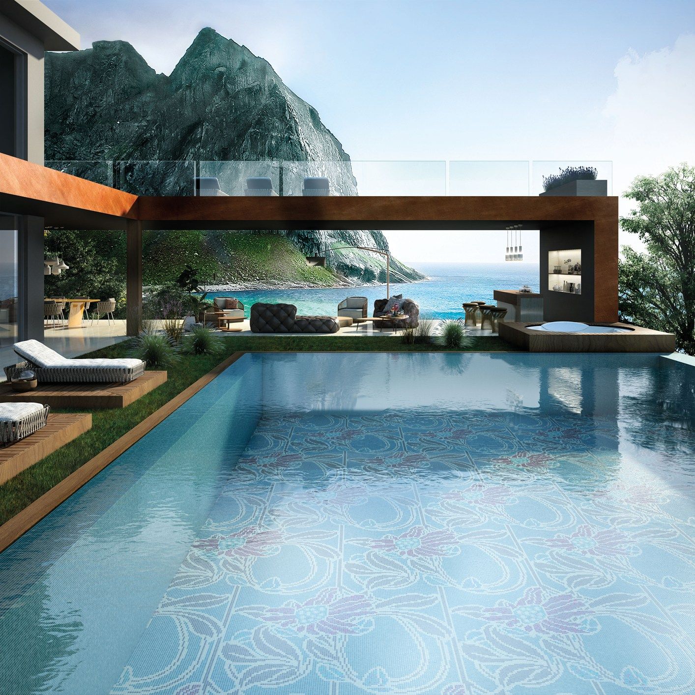 Royal Waves: intense and bright colors