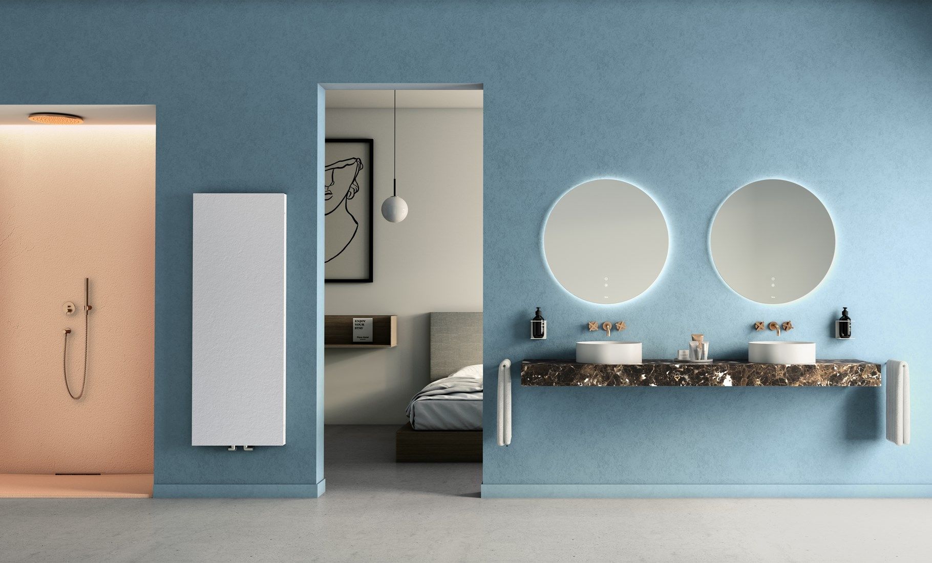 Colors, Textures and Materials. Fiora at Cersaie