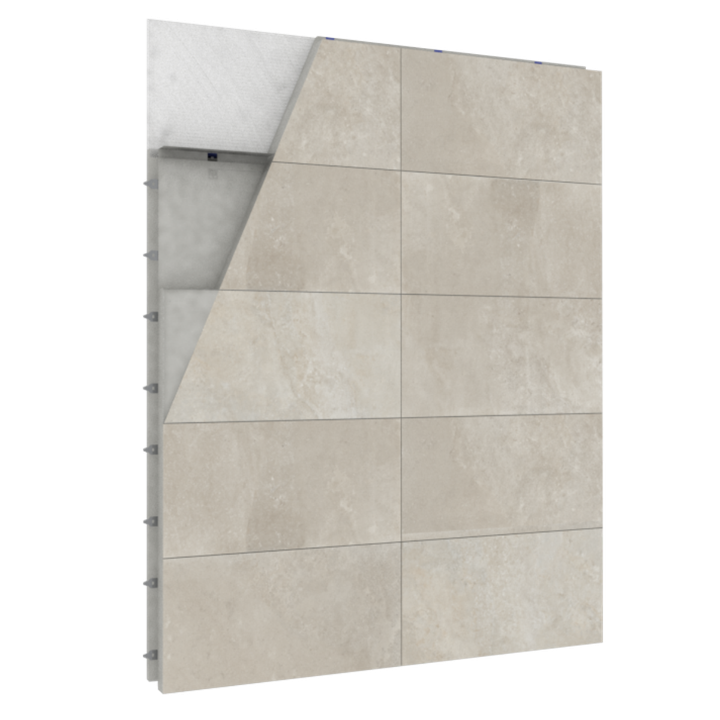 Cappotto con finitura ceramica integrata, sistema FLORIM C1 - Edilportale