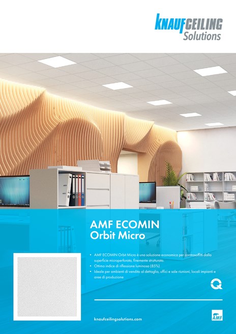 Pannelli per controsoffitto AMF ECOMIN Orbit Micro - Knauf Ceiling ...