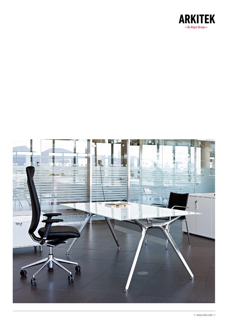ARKITEK | Rectangular office desk By ACTIU design Marcelo Alegre