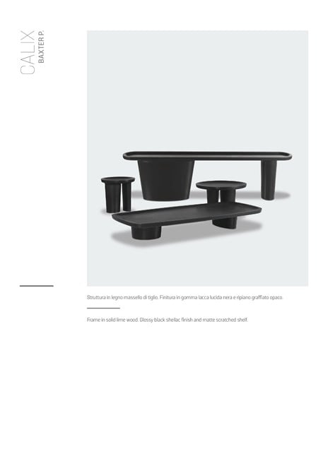 Tavolino in tiglio CALIX By BAXTER