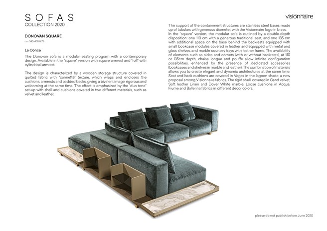 DONOVAN SQUARE | Corner sofa By Visionnaire design La Conca