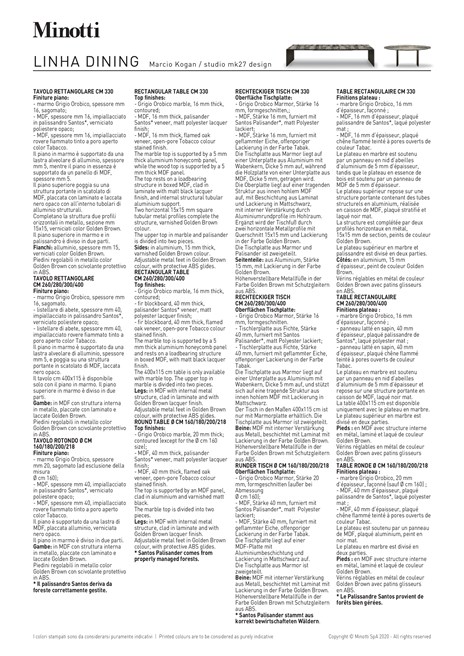 LINHA | Marble table Linha Collection By Minotti design studio mk27