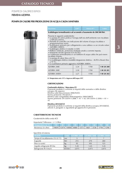 Scaldabagno a pompa di calore REMEHA AZORRA Serie Remeha By REVIS