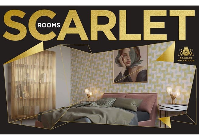 Brass chair RAPTURE Fools' Gold Collection By Scarlet Splendour