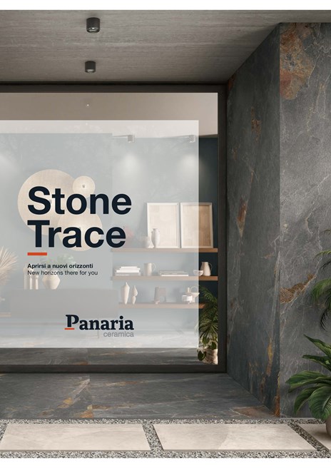 Porcelain stoneware wall/floor tiles with stone effect ZERO.3 STONE TRACE - ABYSS ZERO.3 Stone ...