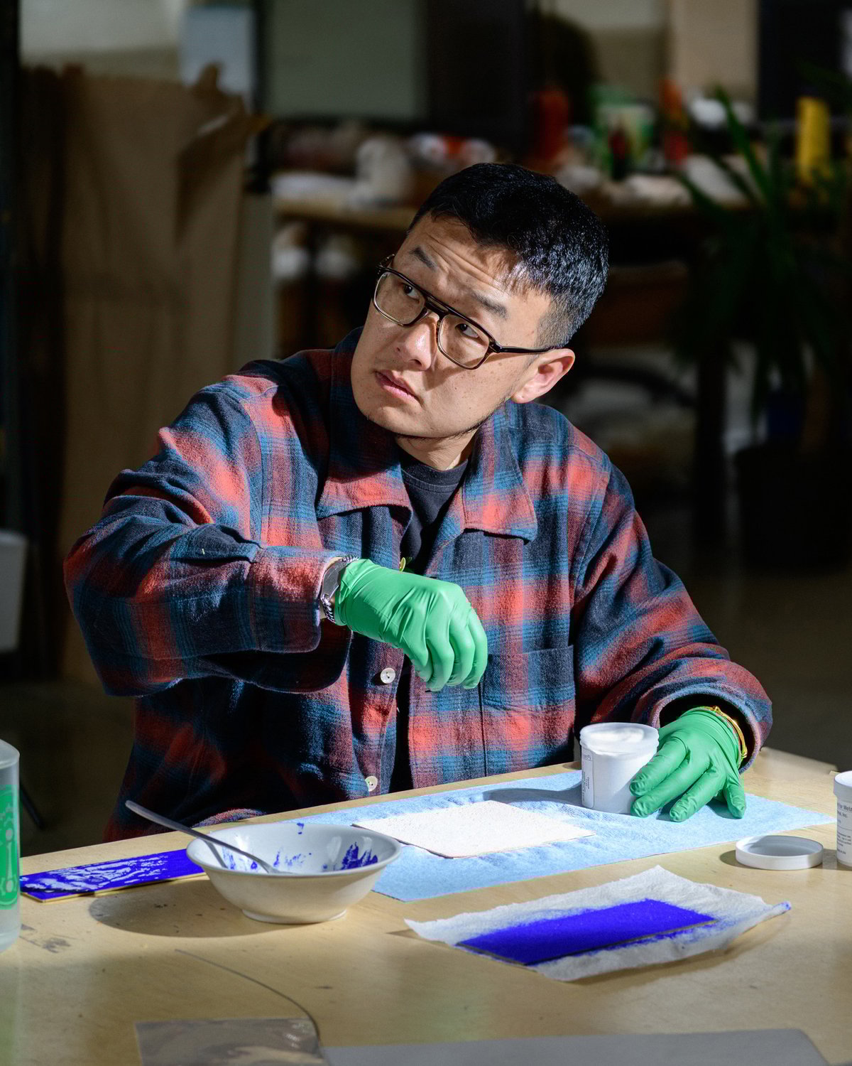 Bolda, a new collection of enamelled copper luminaires by Lambert & Fils in collaboration with ...