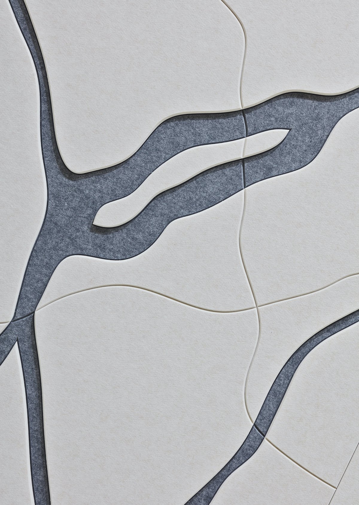 Carrara by Turf: PET Felt Acoustic Panels with Carved Stone Designs