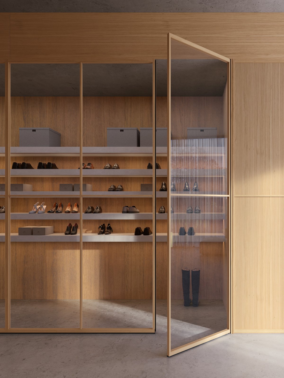 ADL glass partitions to divide and connect spaces