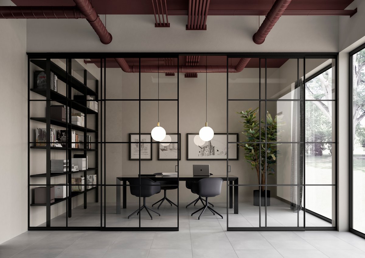 Albed metal door and partition wall systems