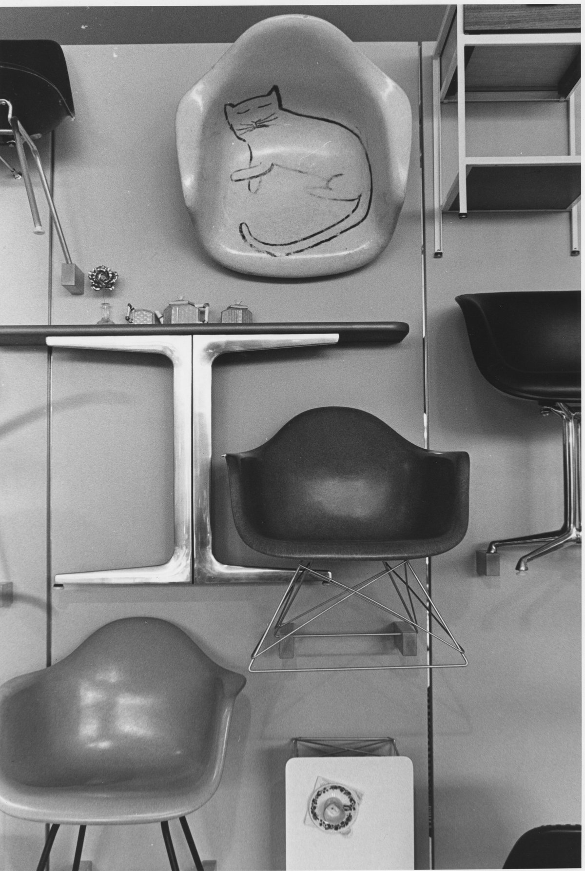 At Auction 500 Pieces of Vitra's Eames Chair with Steinberg Cat