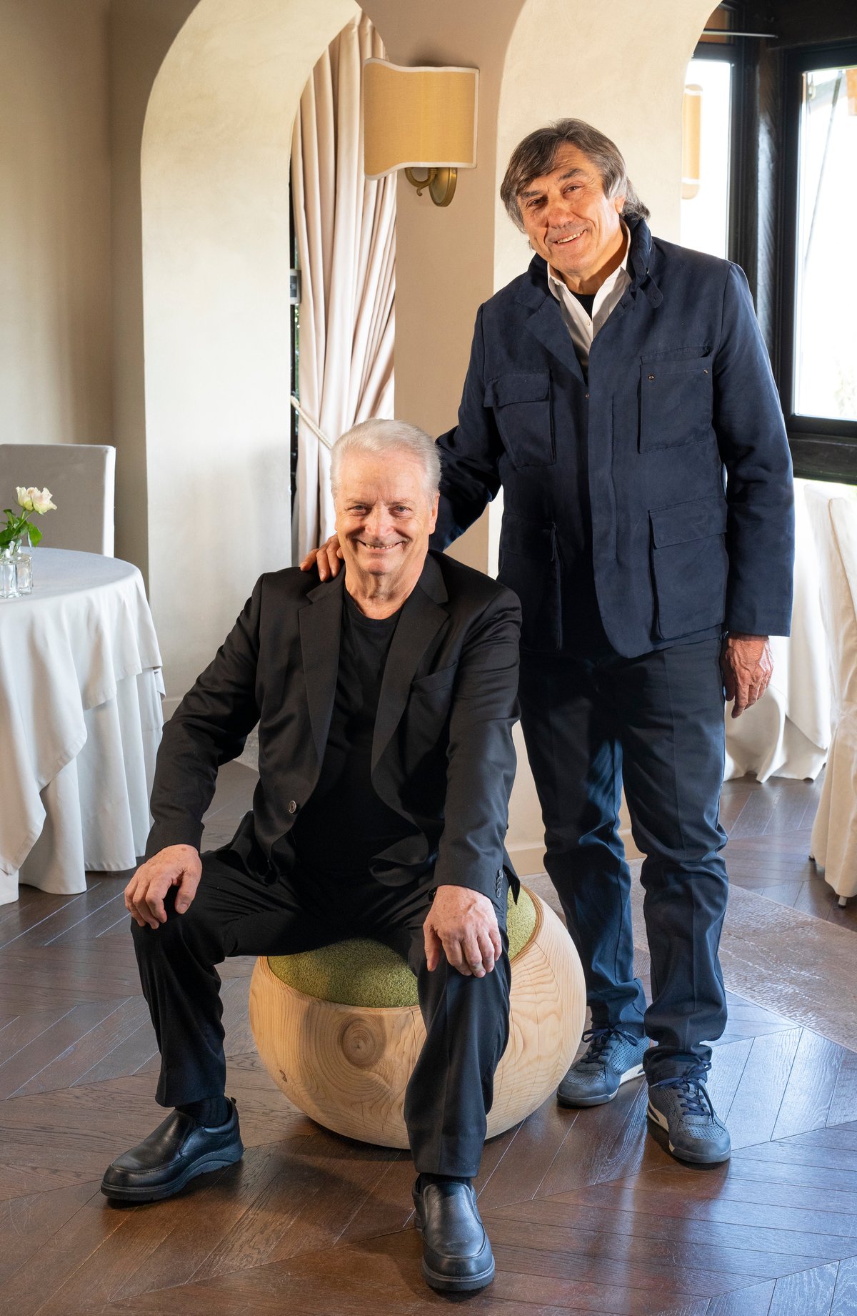 The new Riva 1920 stool in collaboration with Iginio Massari