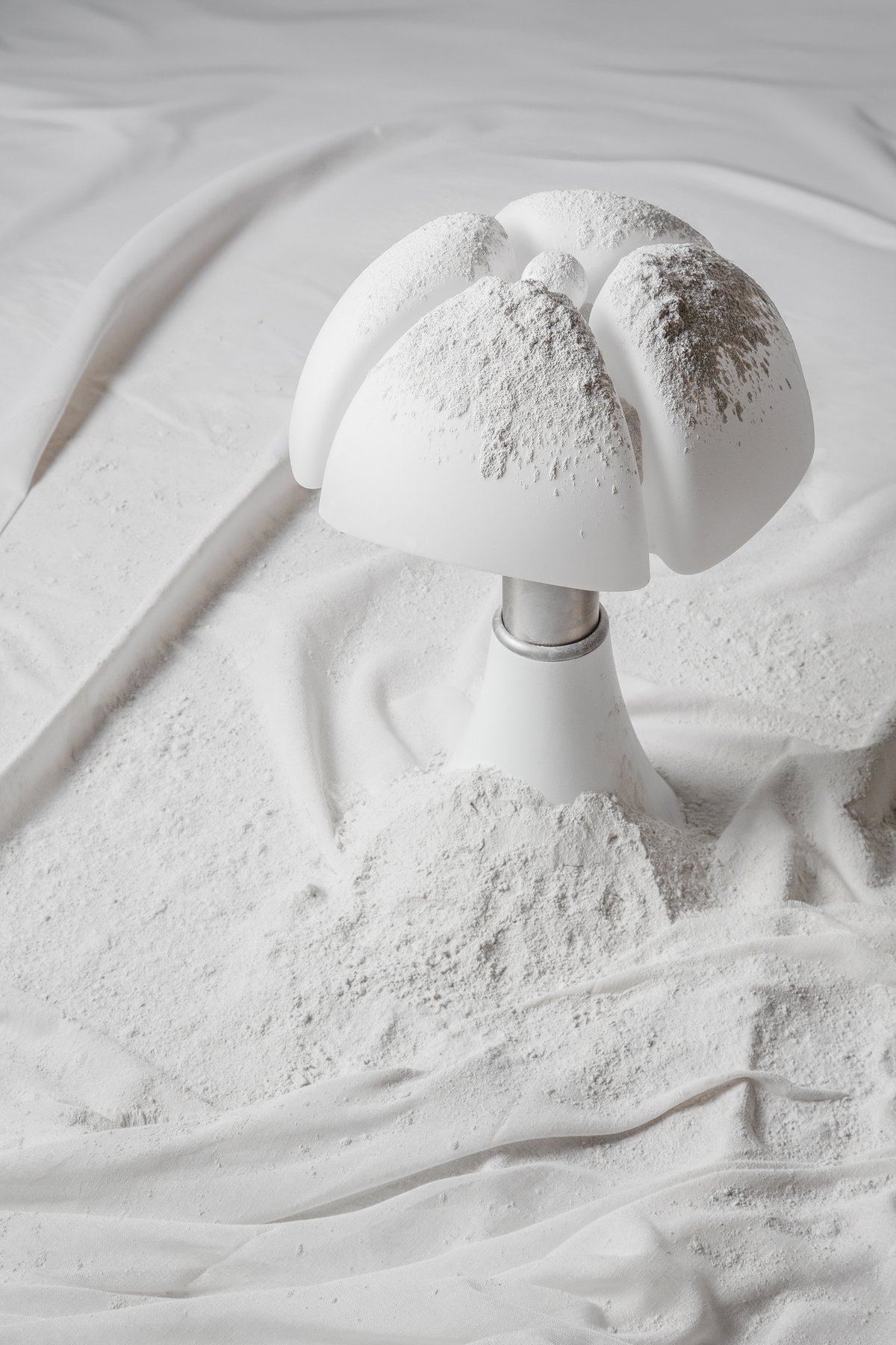 White matt finish for the Pipistrello lamp by Martinelli Luce