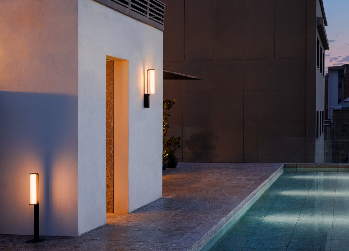 The Vibia outdoor lamp designed by Sebastian Hekner