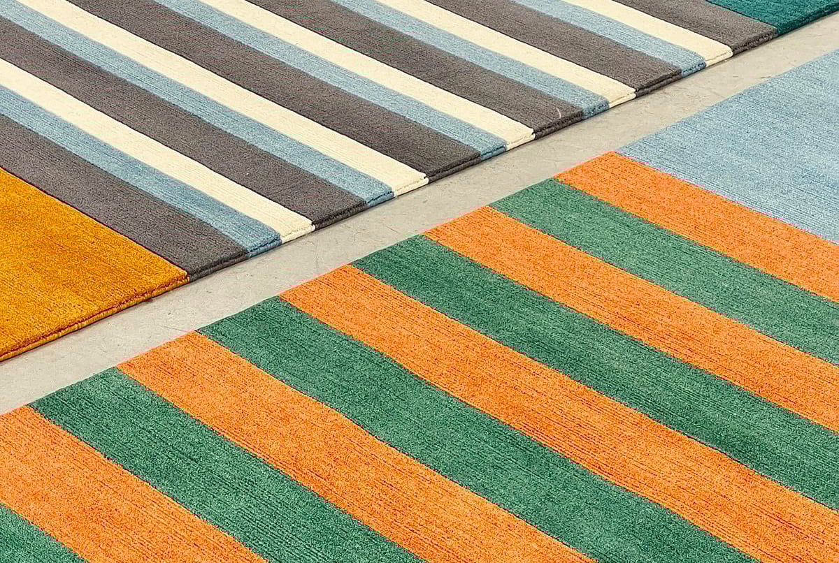 Hand-knotted rugs by cc-tapis inspired by the color studies of ...