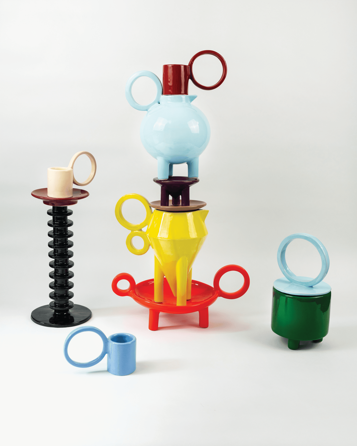 Handmade ceramic objects by Paolo Santangelo