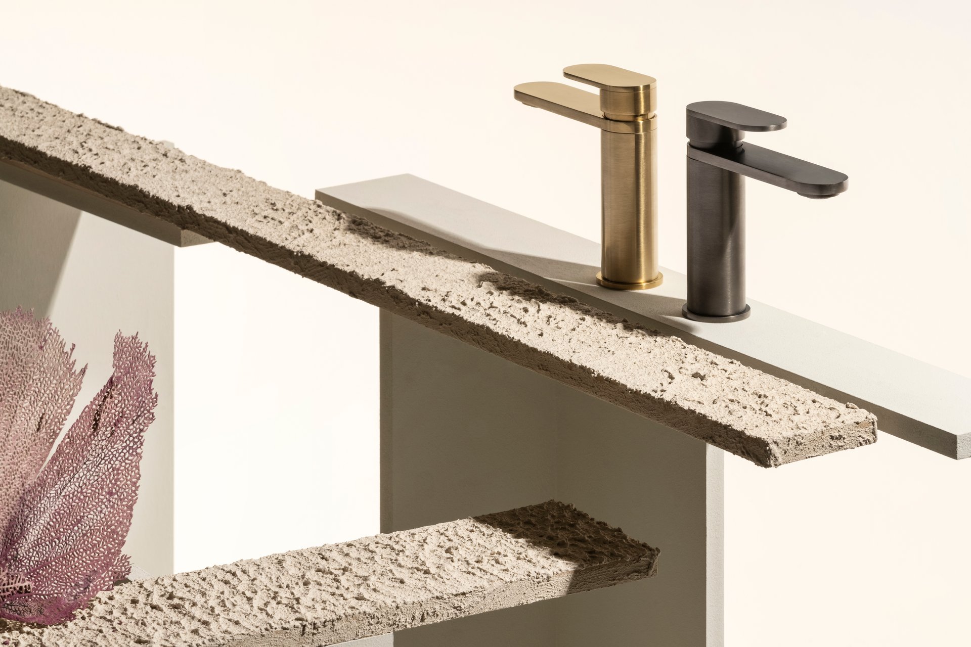 Zucchetti single-lever mixers designed by David Lopez Quincoces