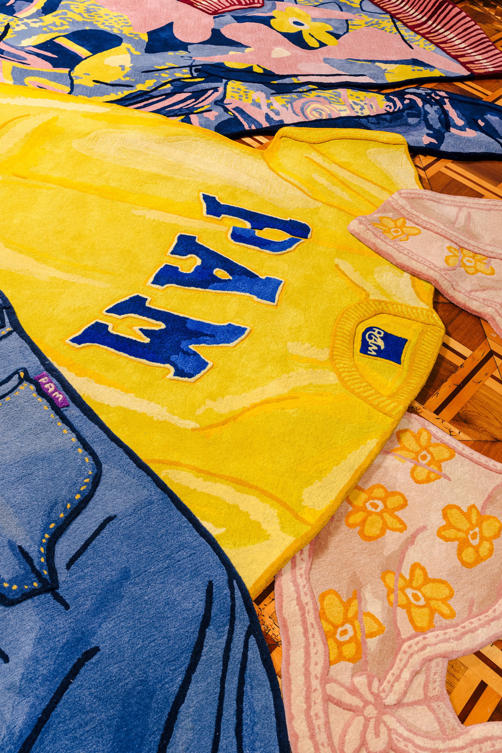 Floordrobe rugs by cc-tapis and PAM at Milan Fashion Week