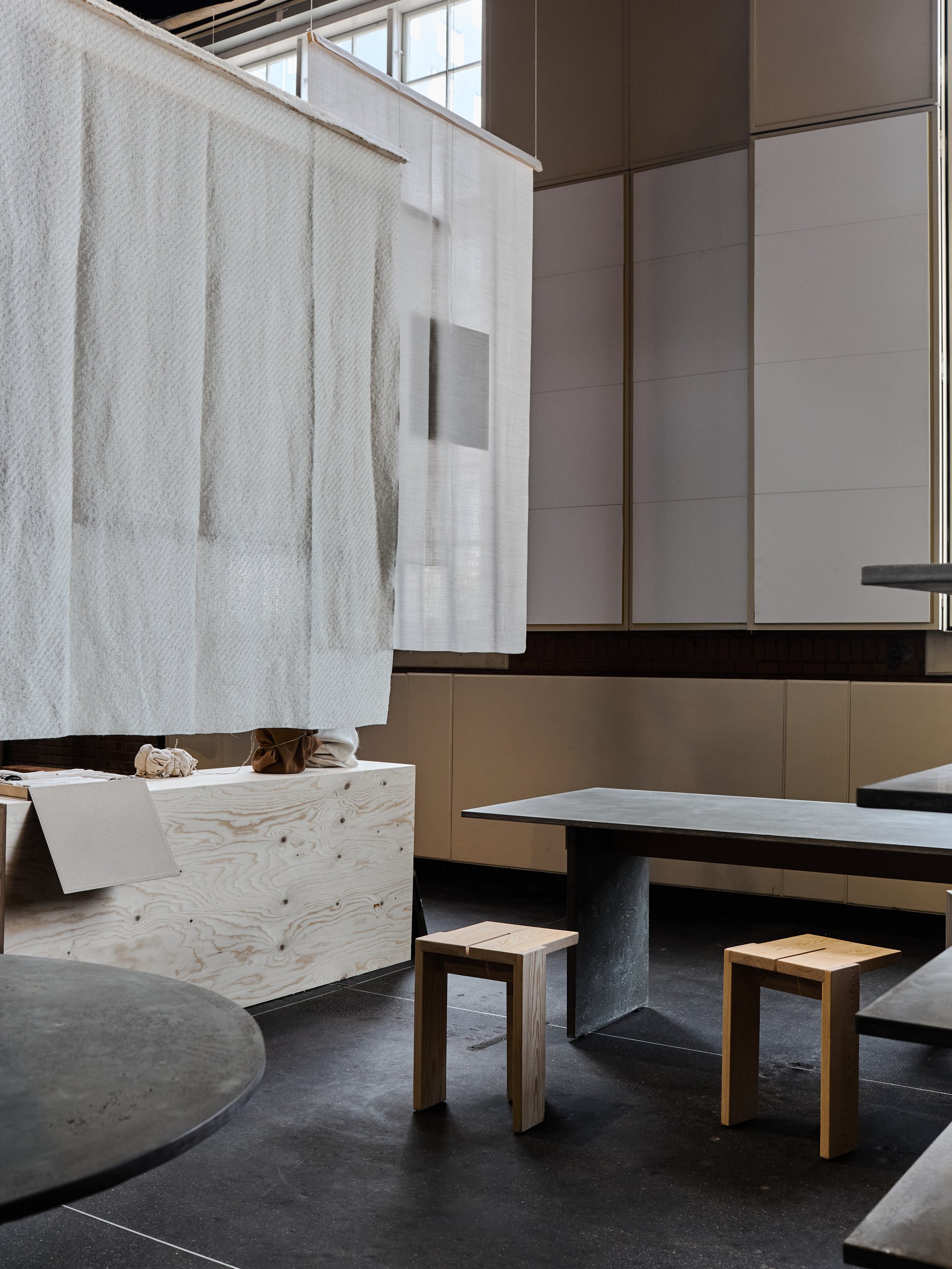 Danish manufacturer Mengel has added two tables and a stool to its ...