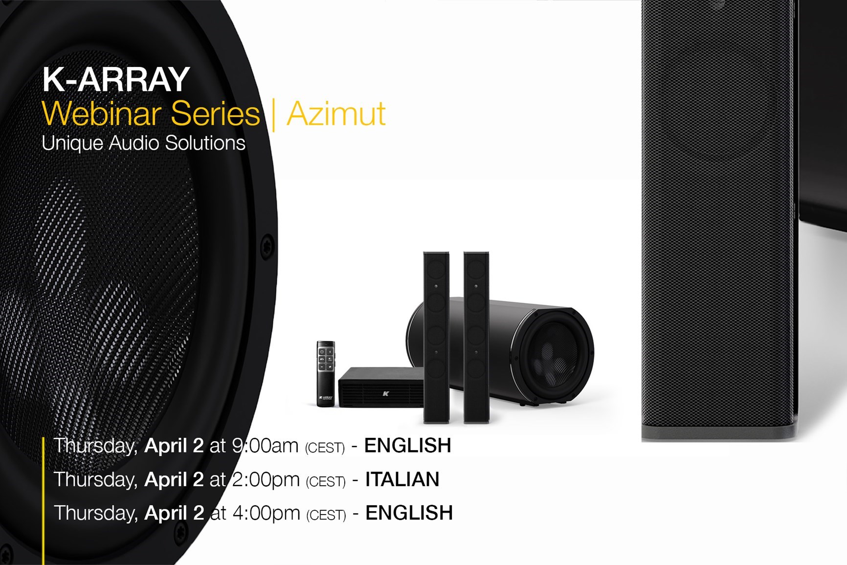 The sound system becomes ultra compact with Azimut