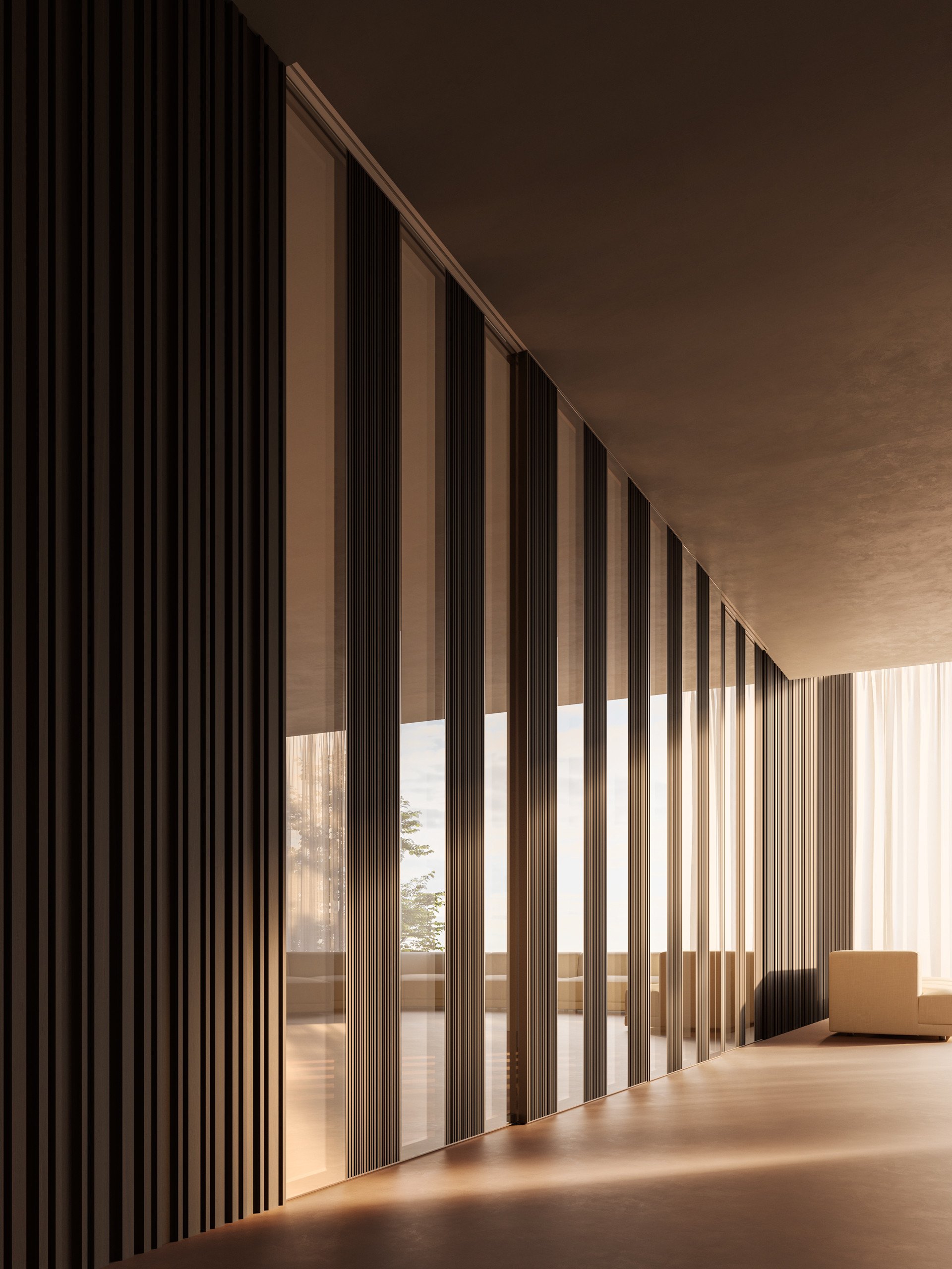 ADL glass partitions to divide and connect spaces