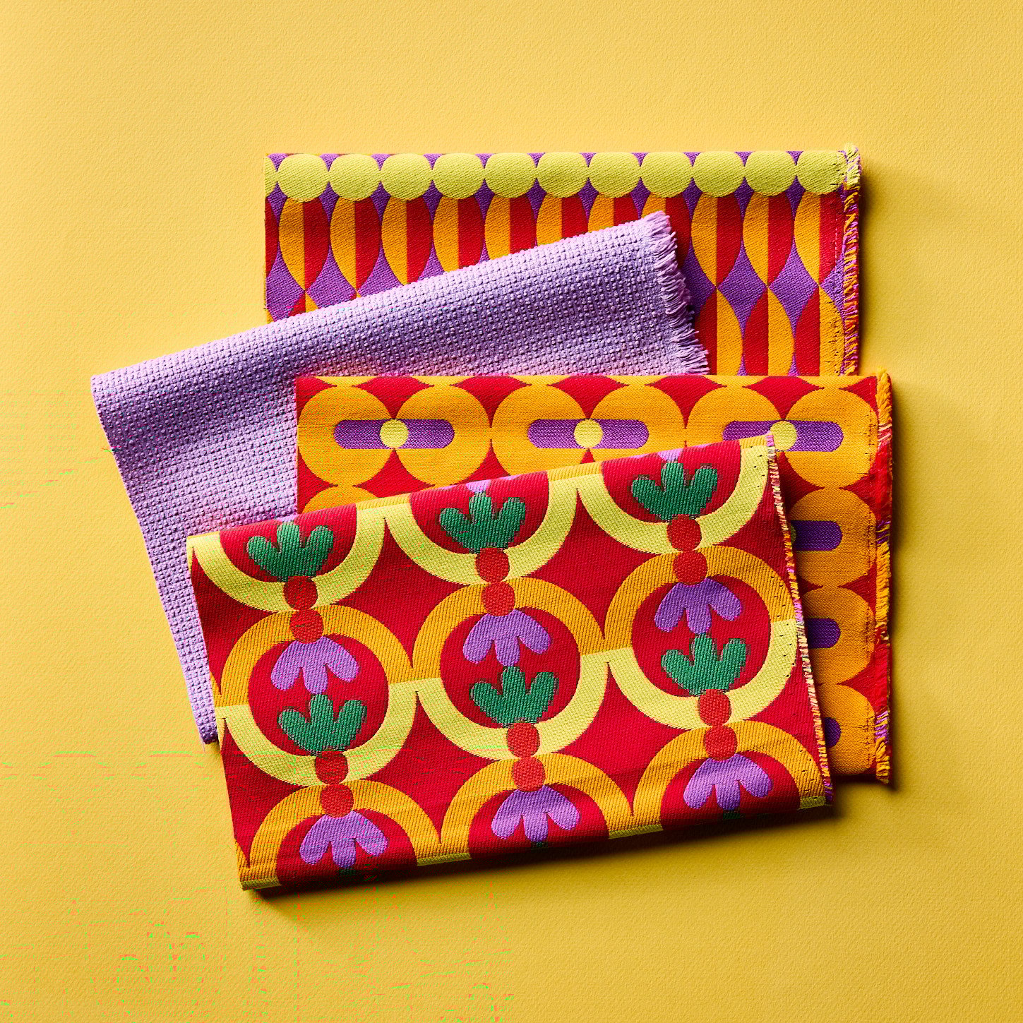 Colorful wallpapers and fabrics by Momentum and Yinka Ilori at Neocon 2024