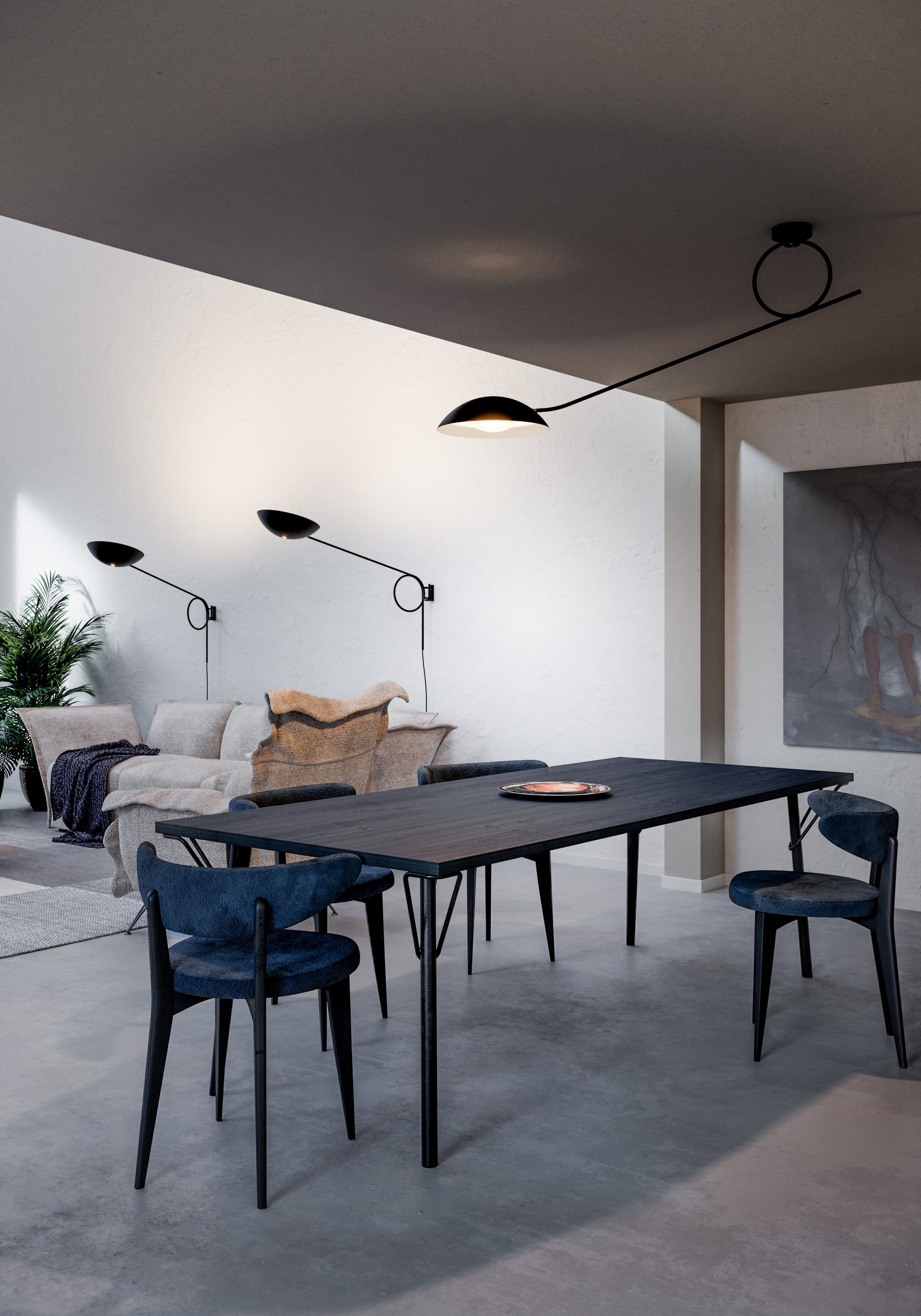 The new Spring arm lamp by Diesel Living with Lodes