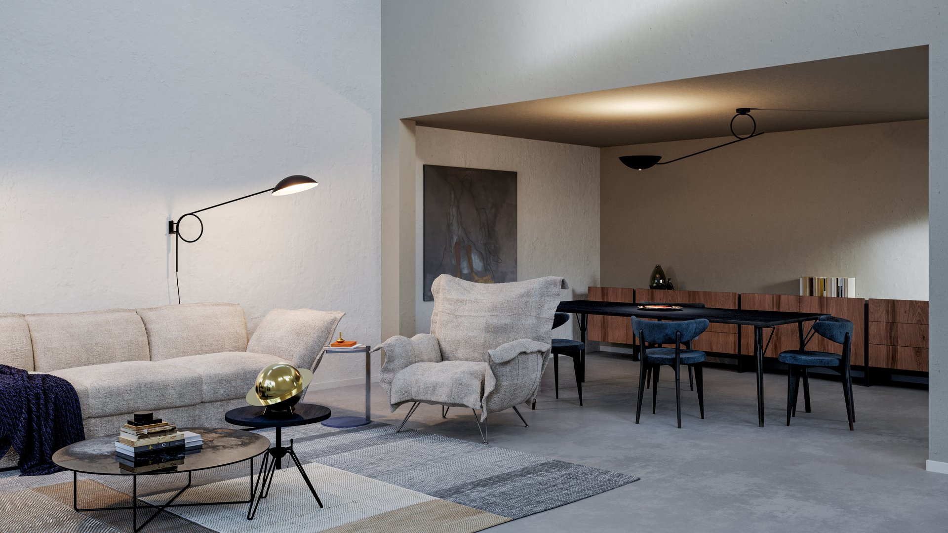 The new Spring arm lamp by Diesel Living with Lodes