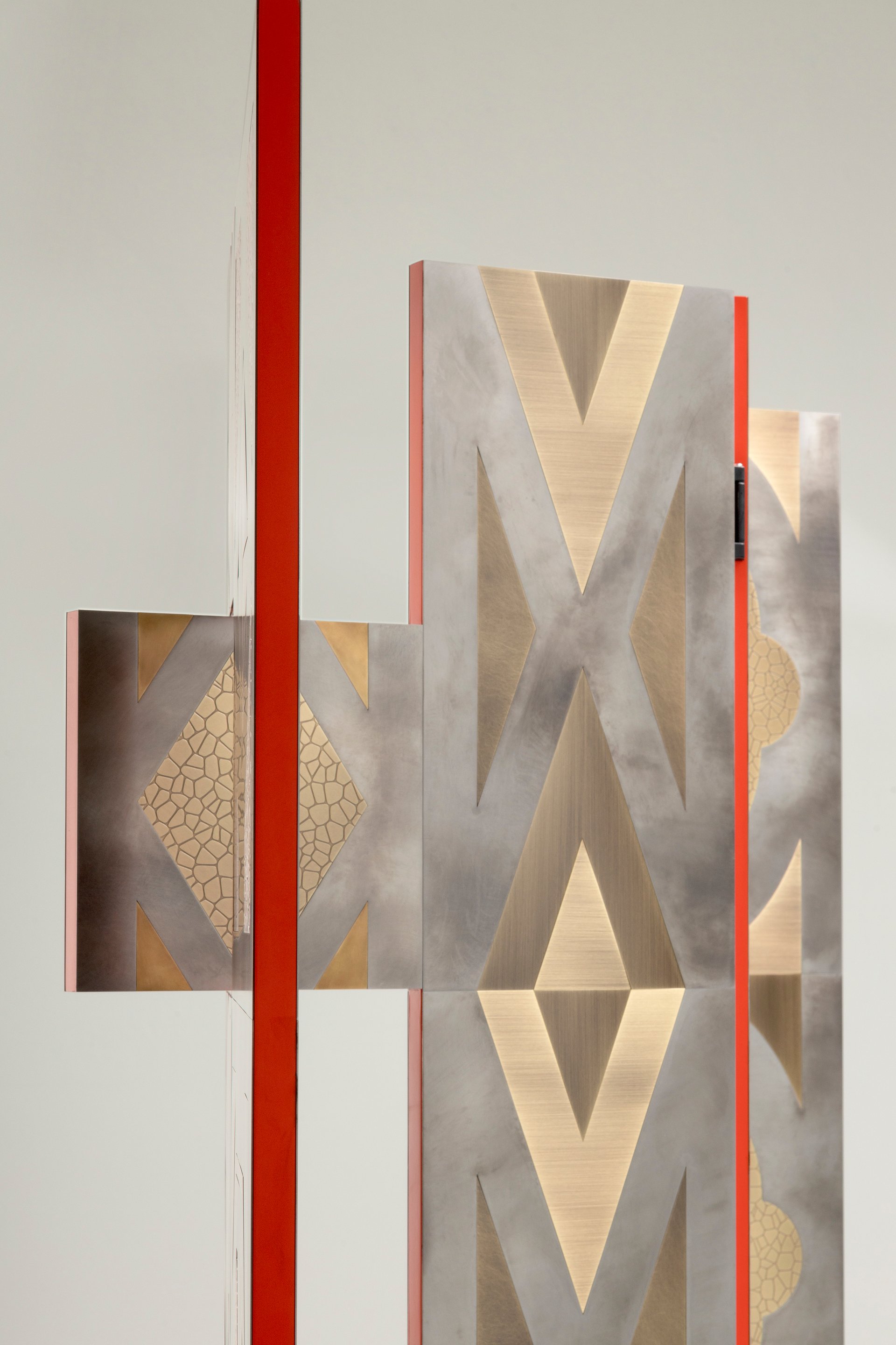Para-Vimento, the De Castelli metal screen designed by Giampiero Bodino