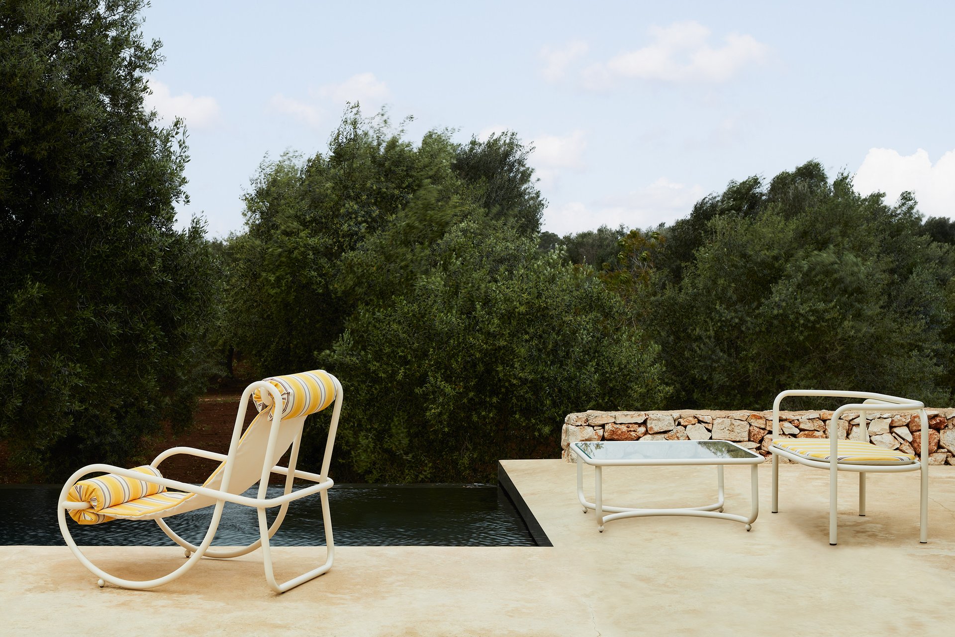 Exteta outdoor furniture: the Locus Solus collection revisited by Jacquemus