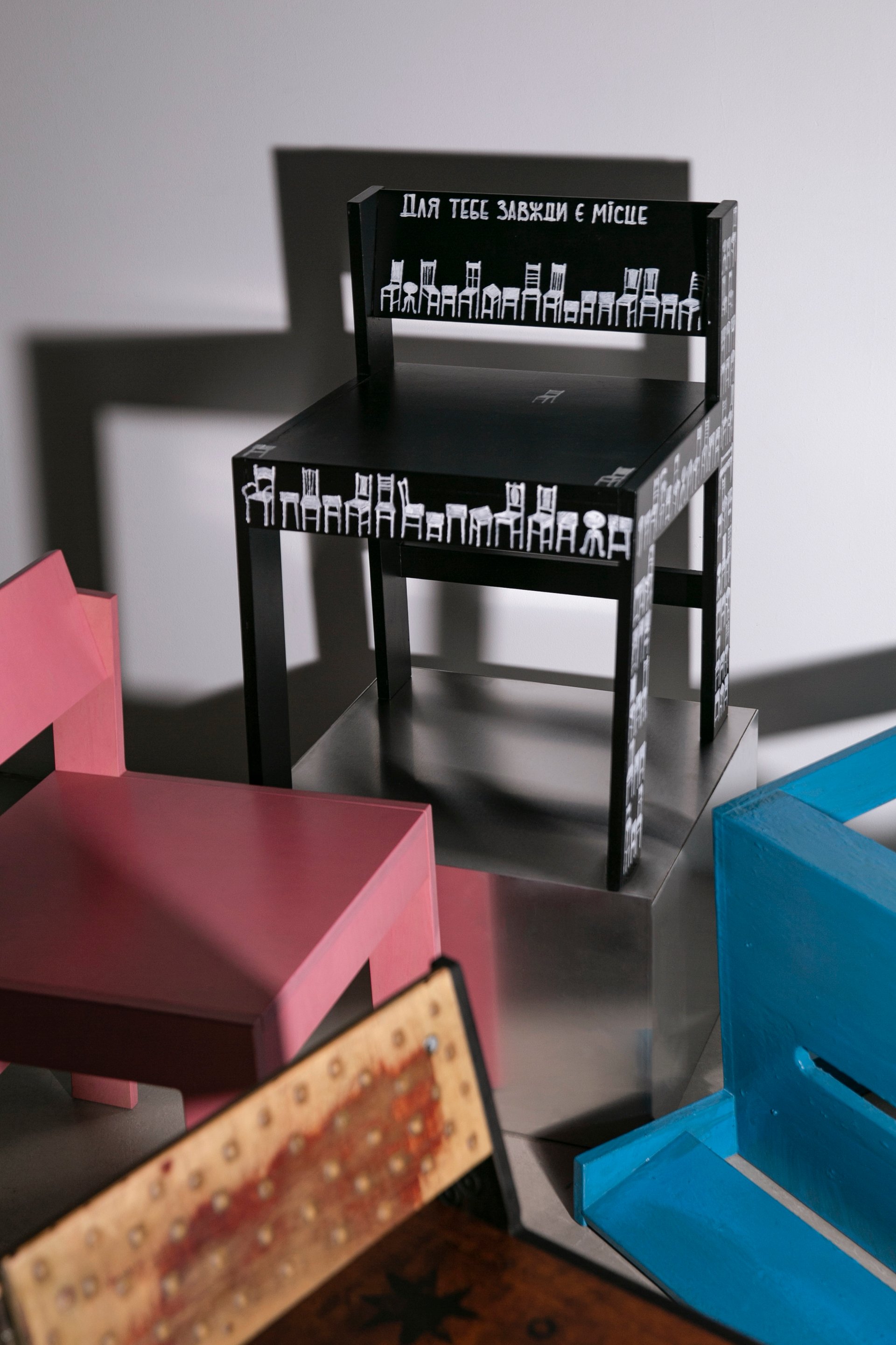 Between the Walls creates artist chairs to auction for Ukraine