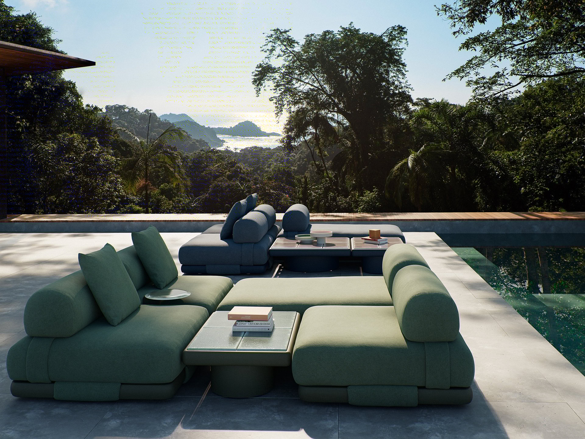 The new Kettal modular outdoor sofa designed by Patricia Urquiola