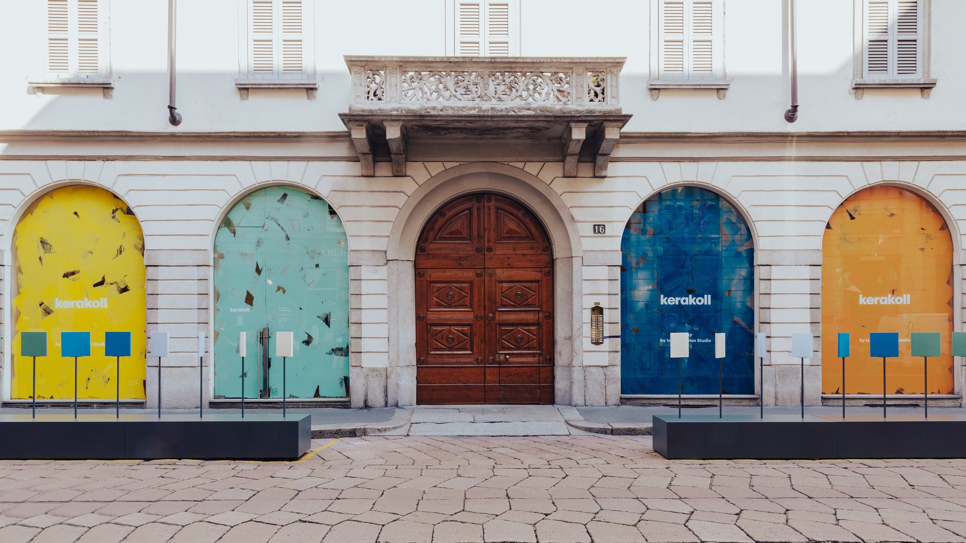 The Kerakoll installation by Isabel + Helen