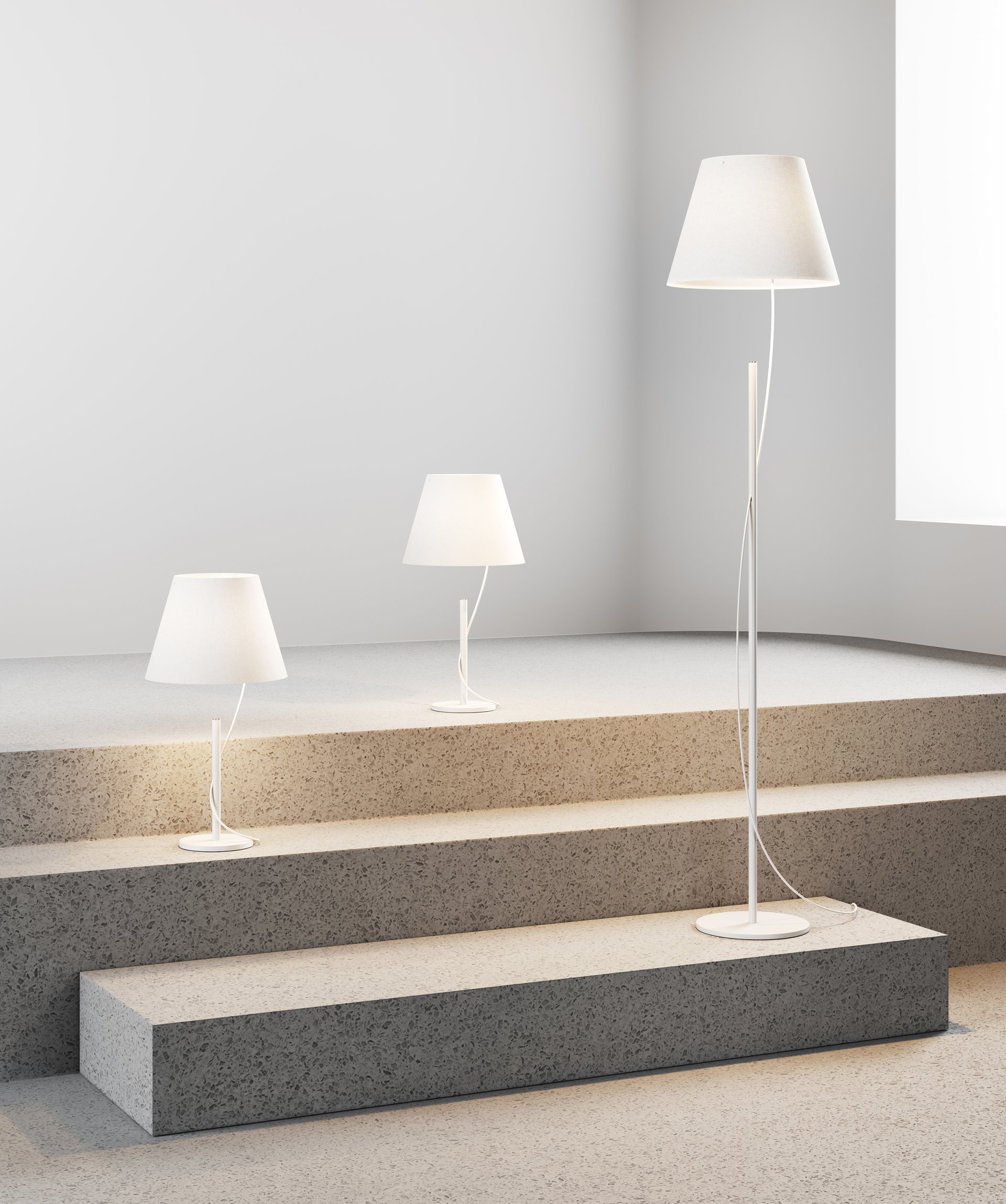 Hover lamps collection by Lodes designed by the Japanese YOY Studio