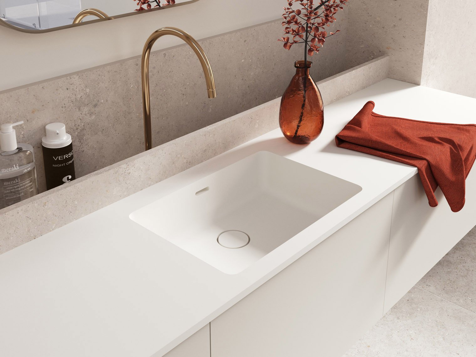 The new HIMACS Solid Surface undermounted basins