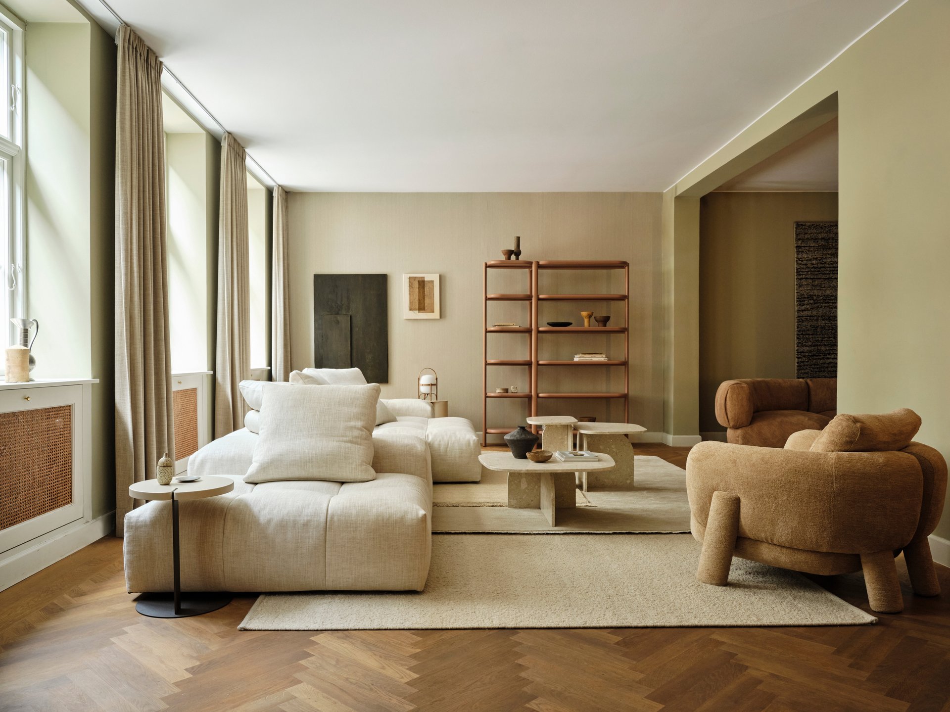 Saba furniture and sofas for the installation by Openhouse Studio