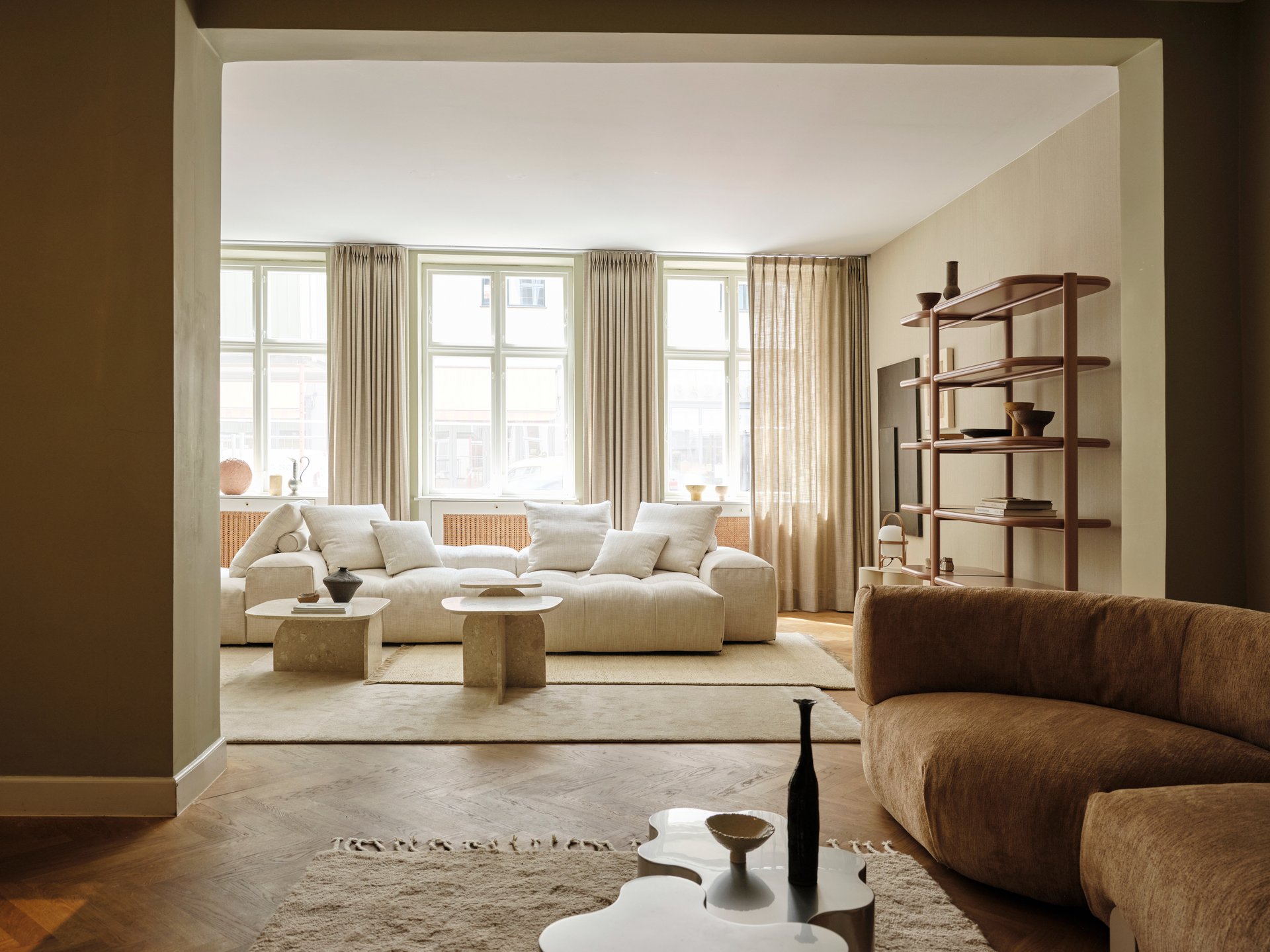 Saba furniture and sofas for the installation by Openhouse Studio