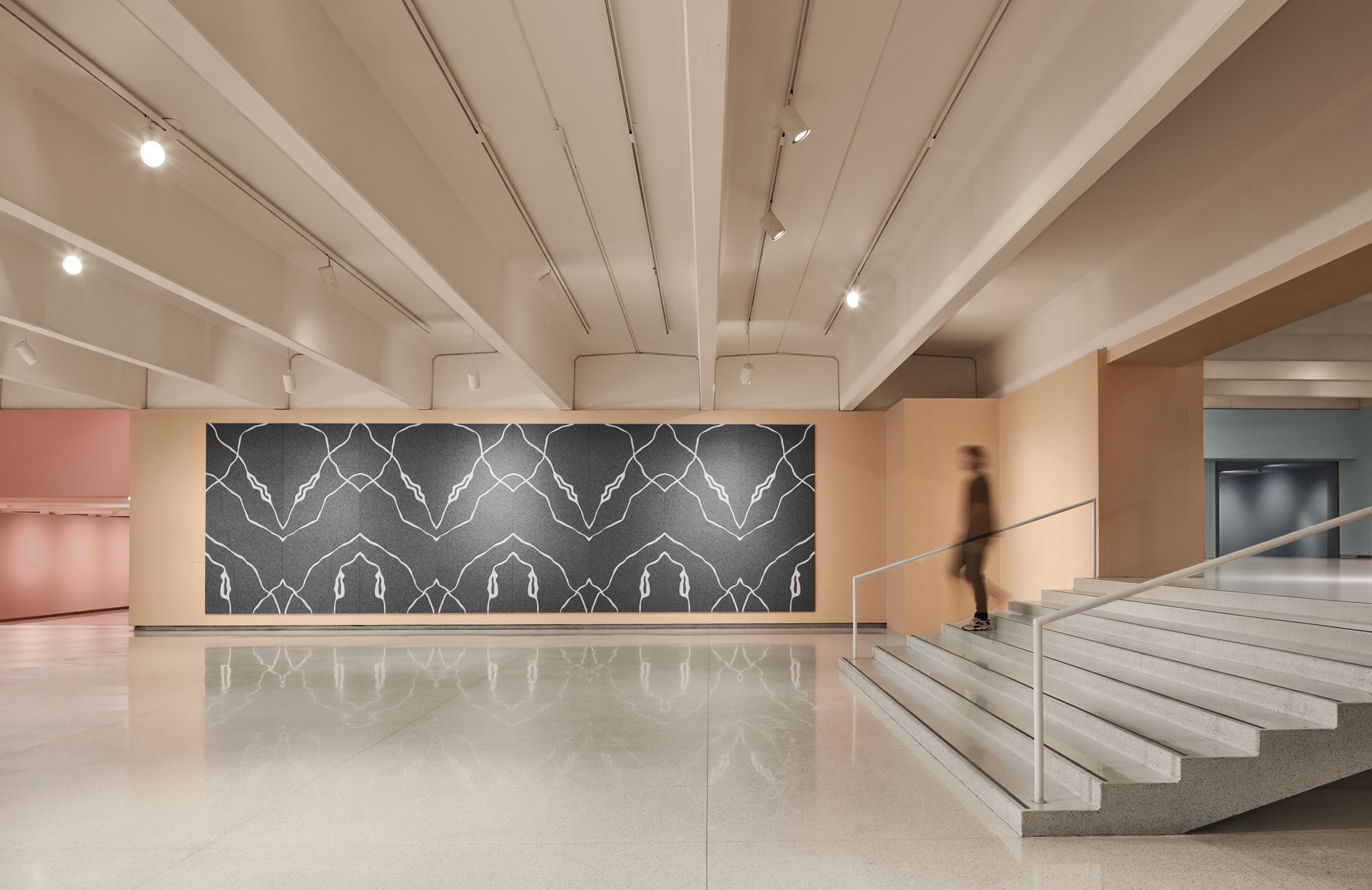 Carrara by Turf: PET Felt Acoustic Panels with Carved Stone Designs