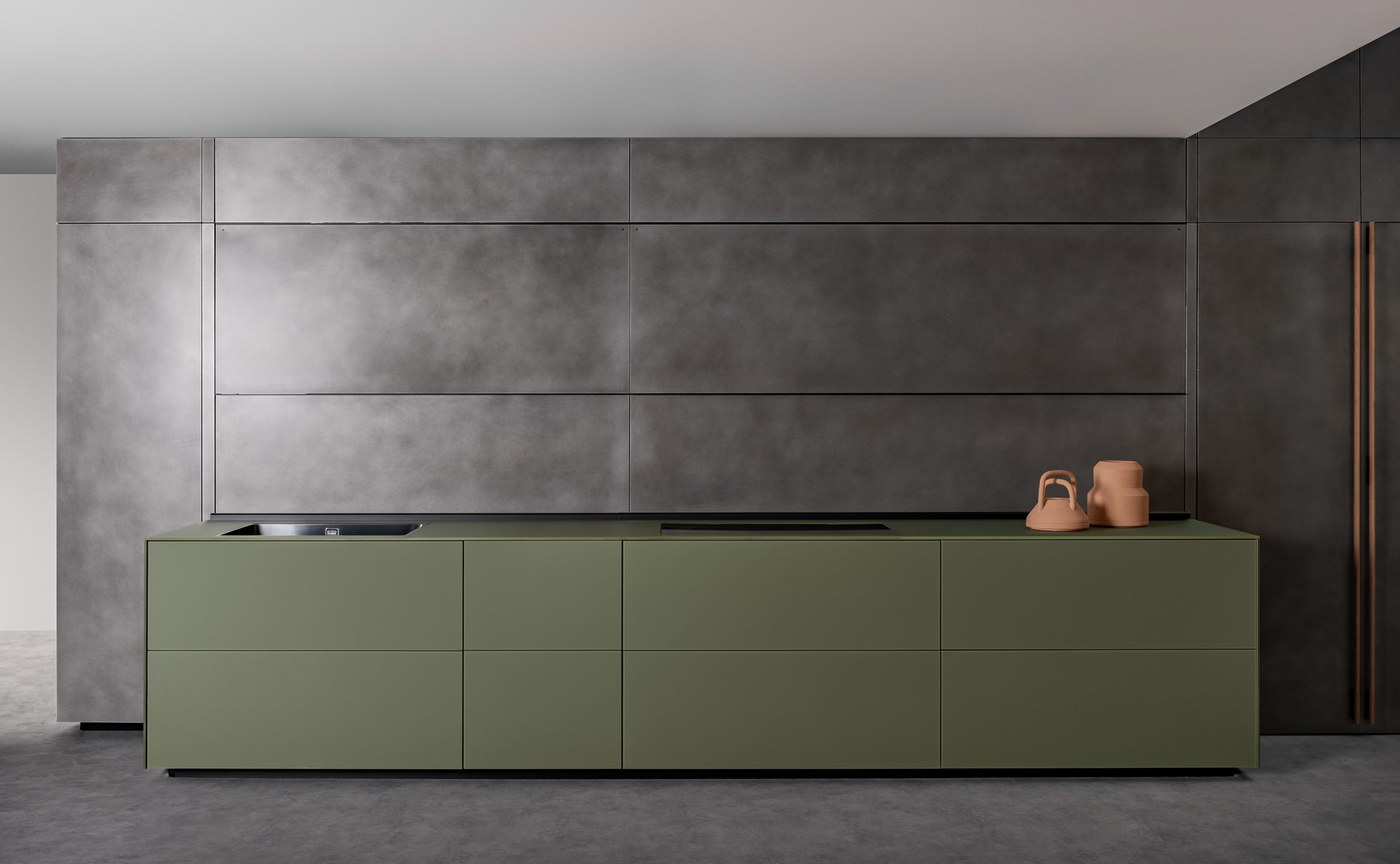 The restyling of the NEW LOGICA kitchen by Valcucine