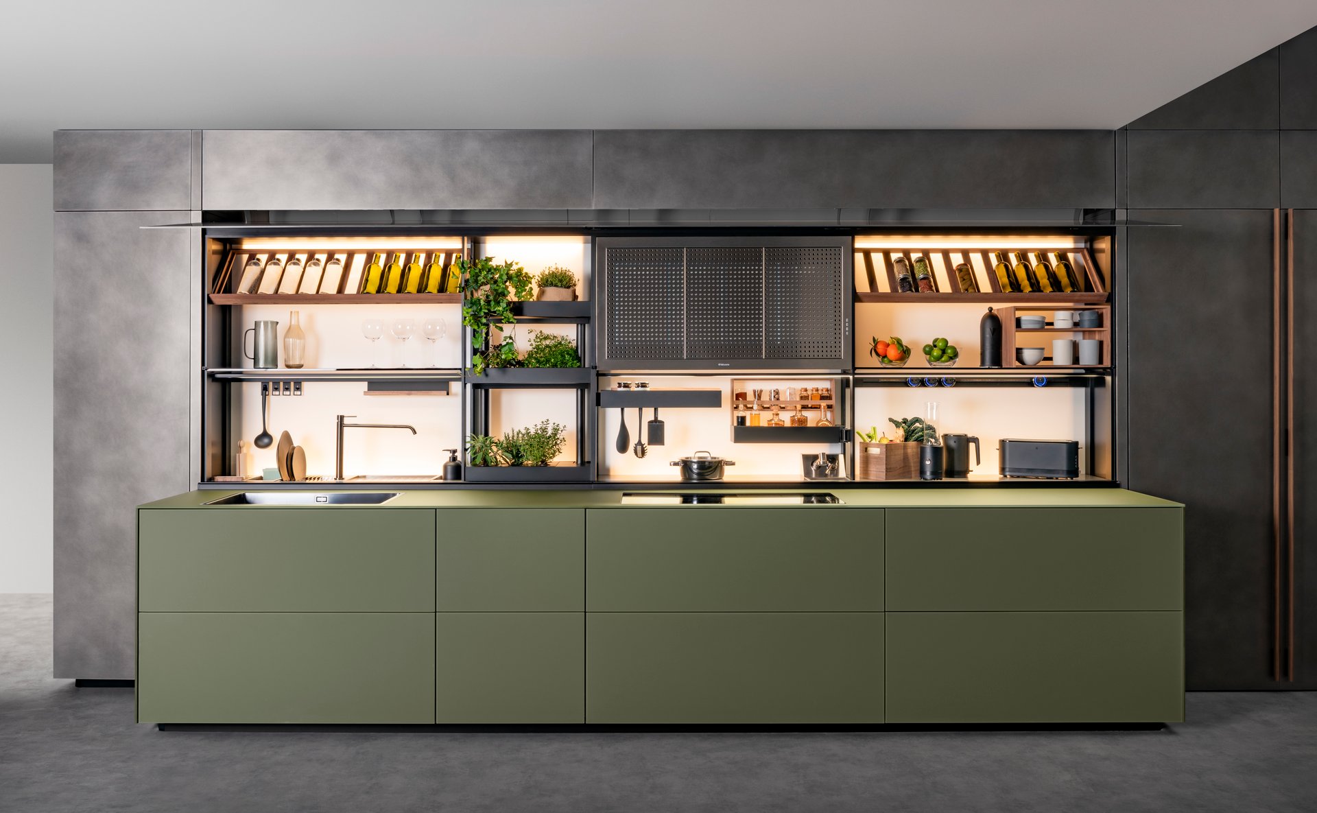 The restyling of the NEW LOGICA kitchen by Valcucine