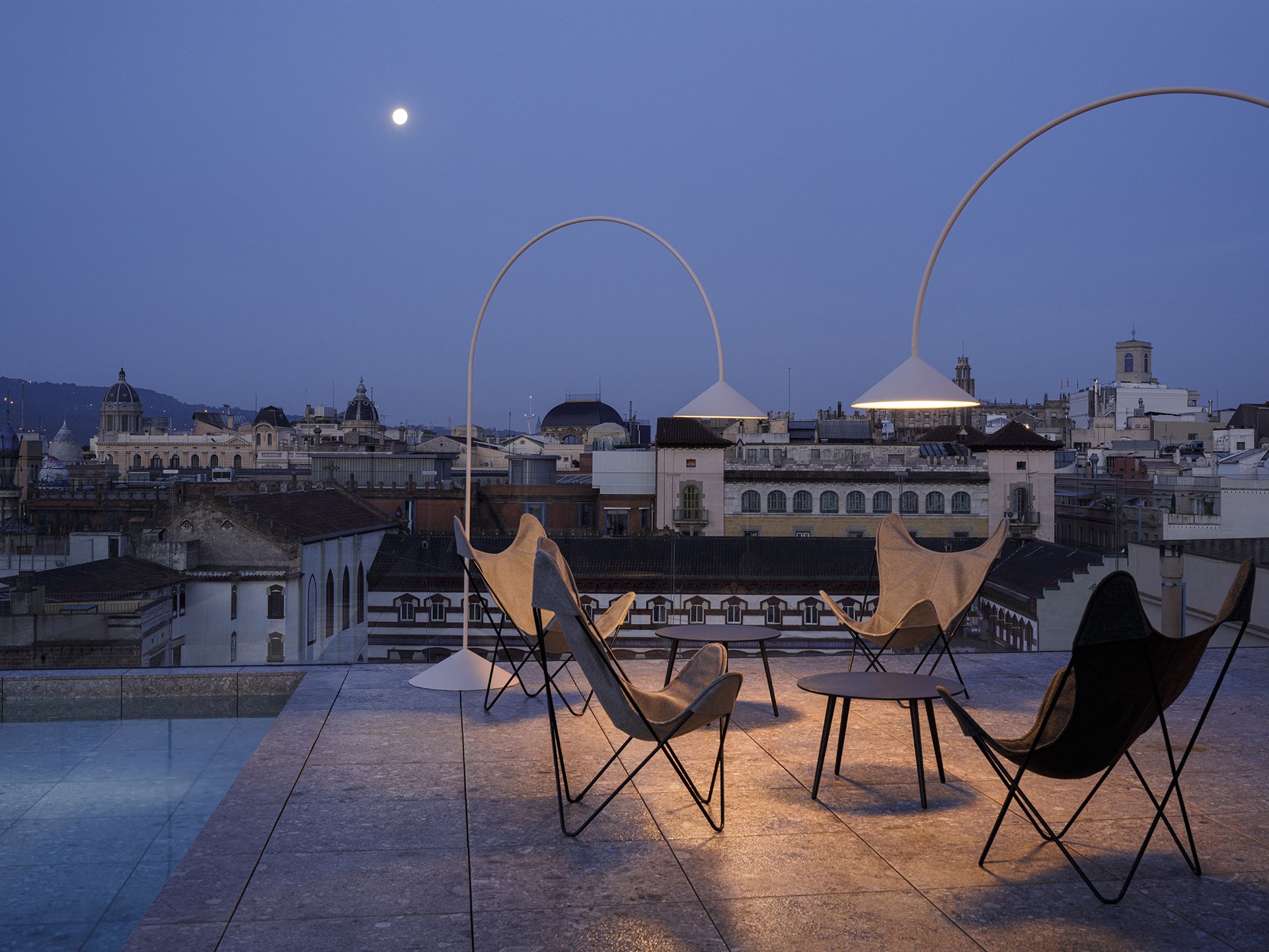 Illuminate the poolside with Vibia outdoor lamps