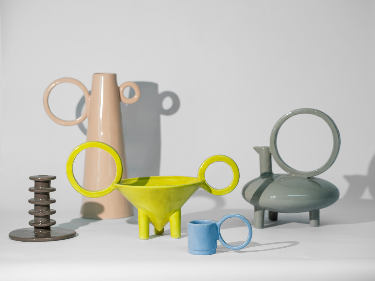 Handmade ceramic objects by Paolo Santangelo