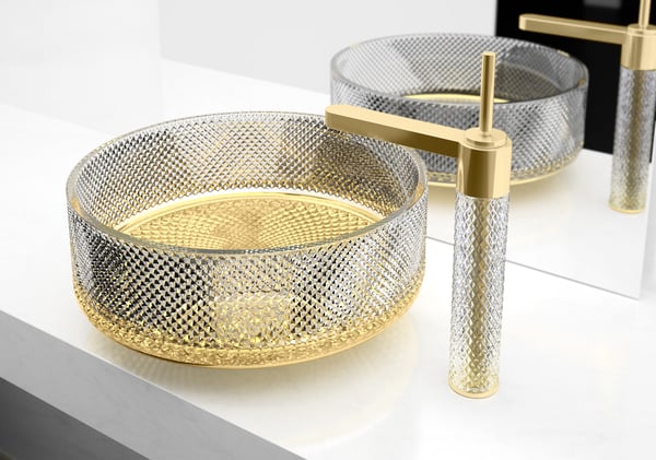 The first collection of Glass Design crystal taps