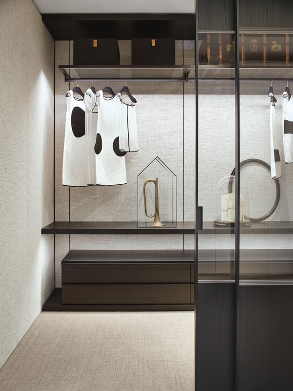 New finishes for Porro's iconic Storage wardrobe and walk-in closet system