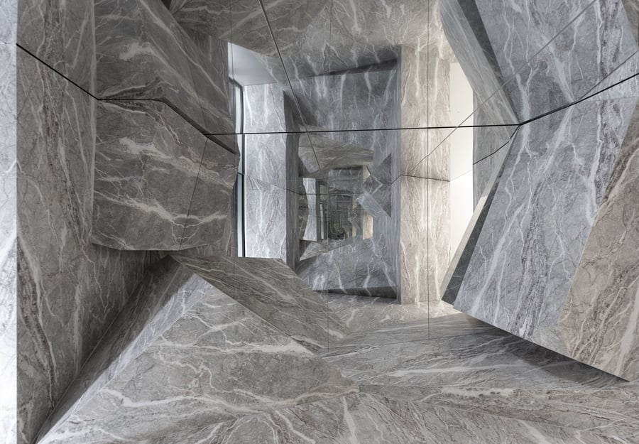 At Fuorisalone 2025 the Margraf marble installation by Hannes Peer ...