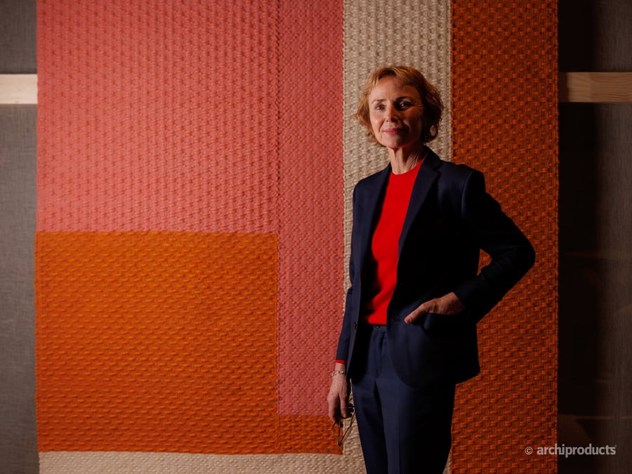 GAN rugs and cushions in natural wool and recycled PET