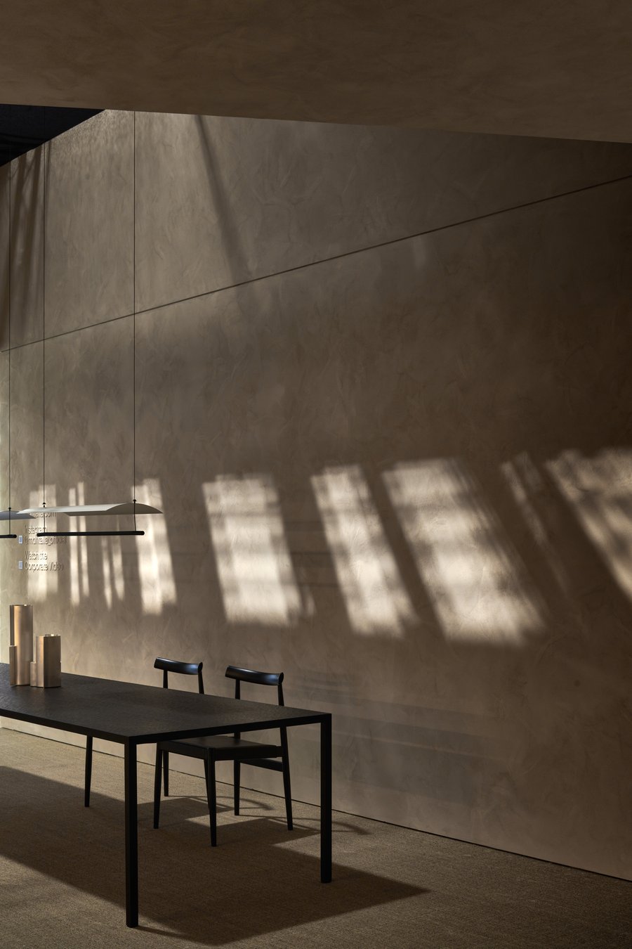 MDF Italia furnishings in the exhibition space designed by Pitsou Kedem